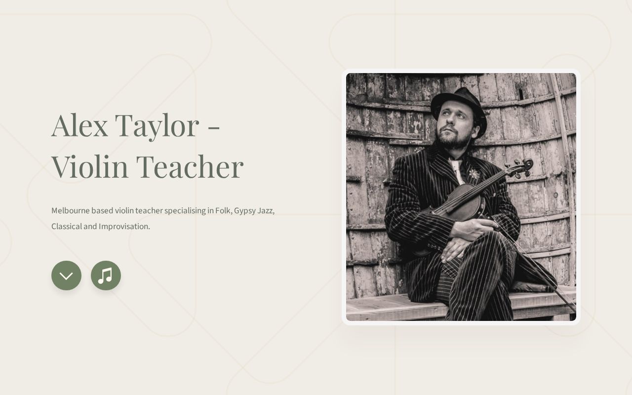 Alex Taylor - Violin Teacher
